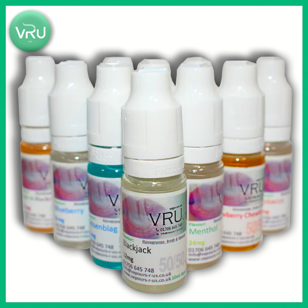 10ml E-Liquid, 6mg,12mg or 18mg – Vapours Are Us ltd